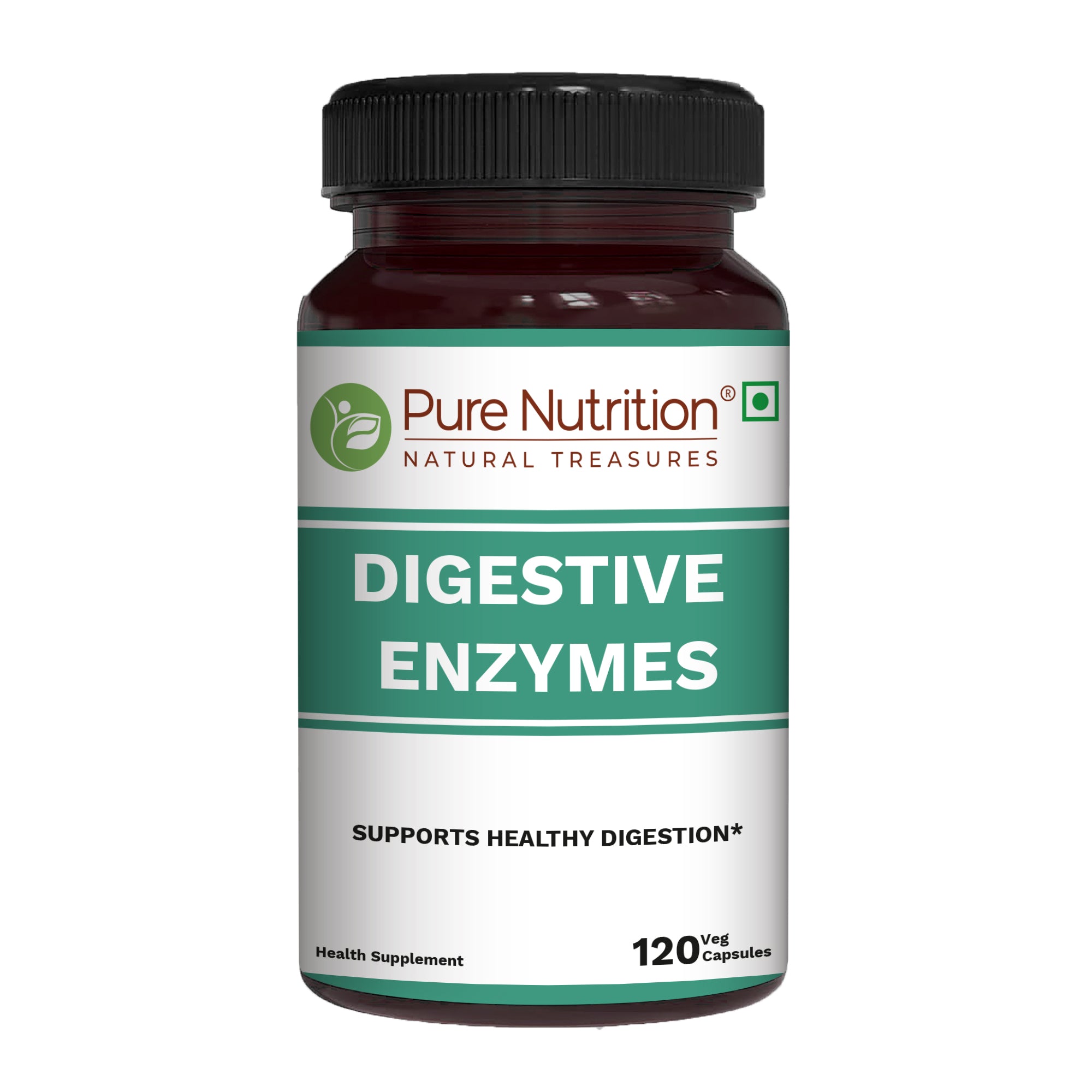 Pure Nutrition Digestive Enzyme Complex | 120 Veg Capsules – NutriAura