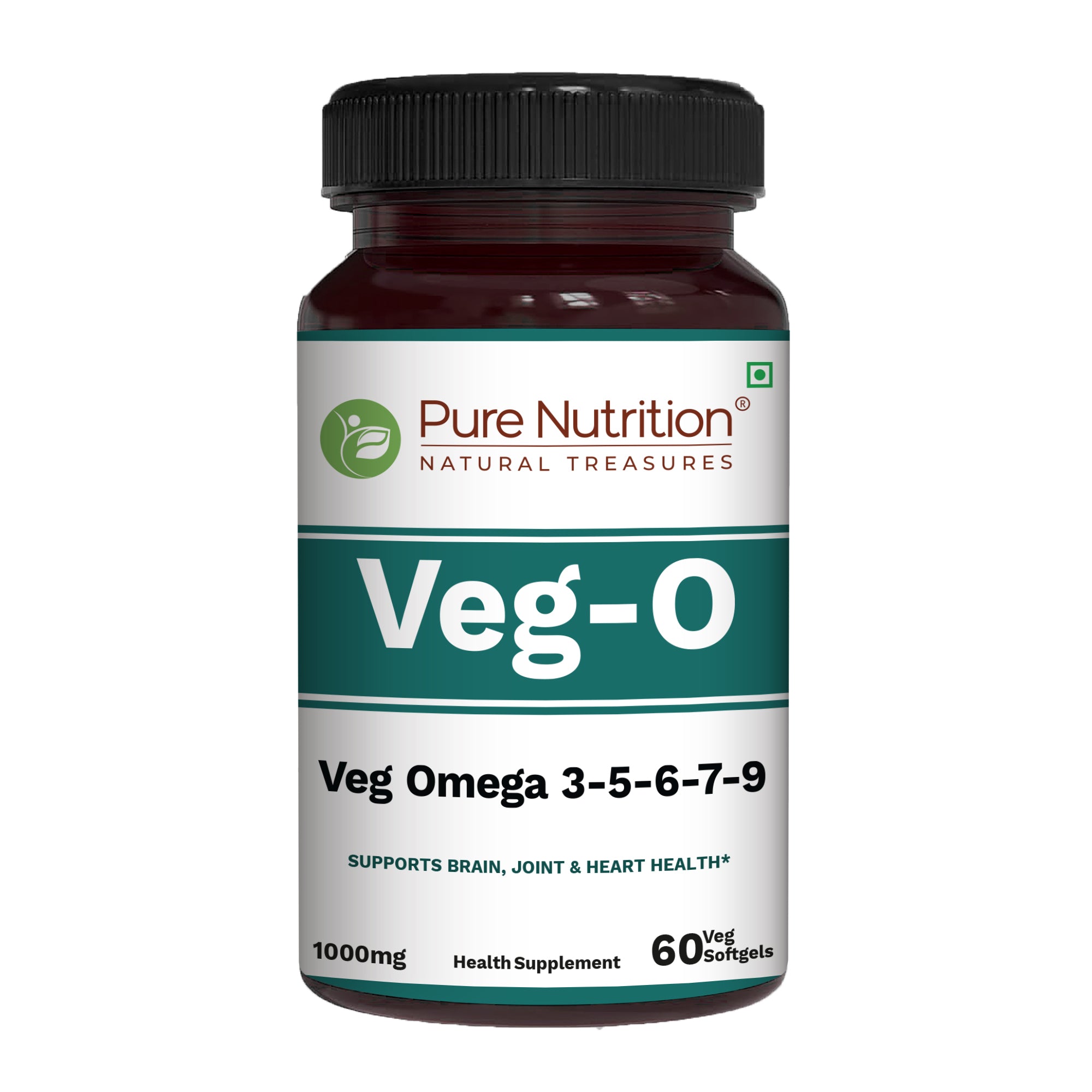 Pure Nutrition Veg Omega Blend | 60 Veg Capsules – NutriAura